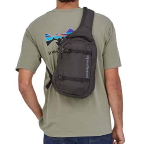 Patagonia | Bags | Patagonia Black 8l Atom Sling Bag | Poshmark